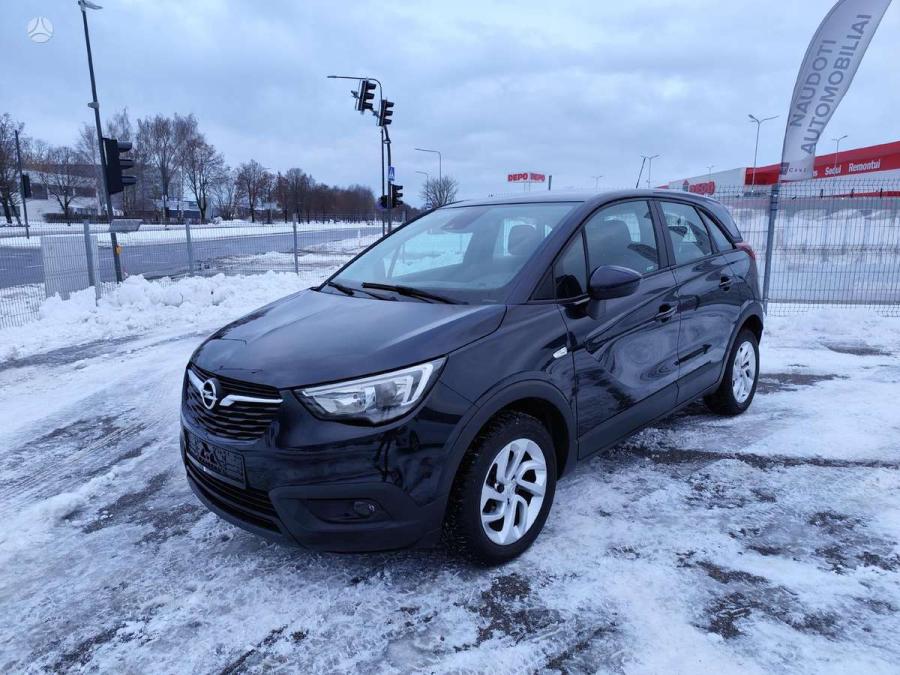 Blue Opel Crossland X 2018 in Kaunas, with an engine capacity of 1.20 L and mileage of 191 thousand km for 6450 €, photo 2 on AUTOMOTO.COM.LV