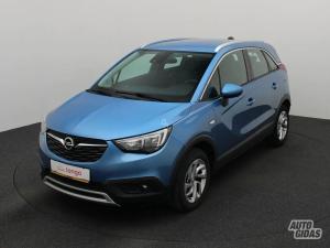 Blue Opel Crossland X 2018 in Vilnius, with an engine capacity of 1.20 L and mileage of 122 thousand km for 9199 €, photo  on AUTOMOTO.COM.LV