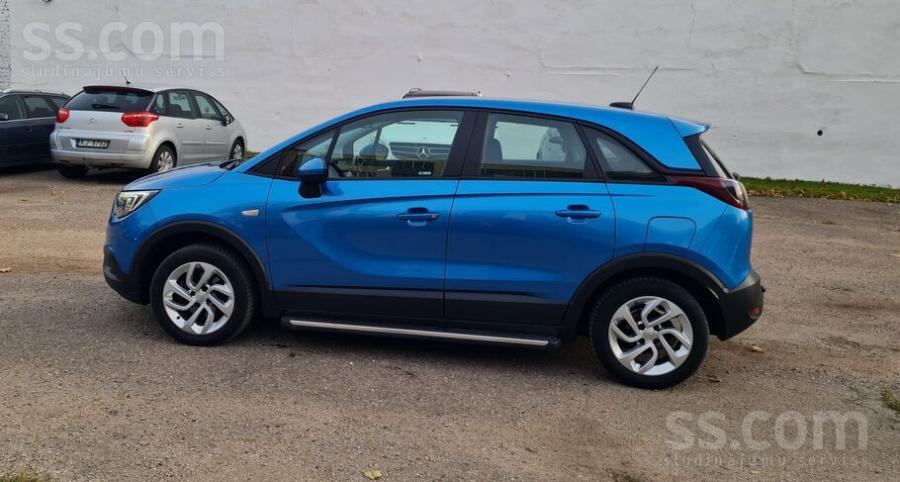 Blue Opel Crossland X 2018 in Jelgava, with an engine capacity of 1.20 L and mileage of 0 thousand km for 8990 €, photo 6 on AUTOMOTO.COM.LV