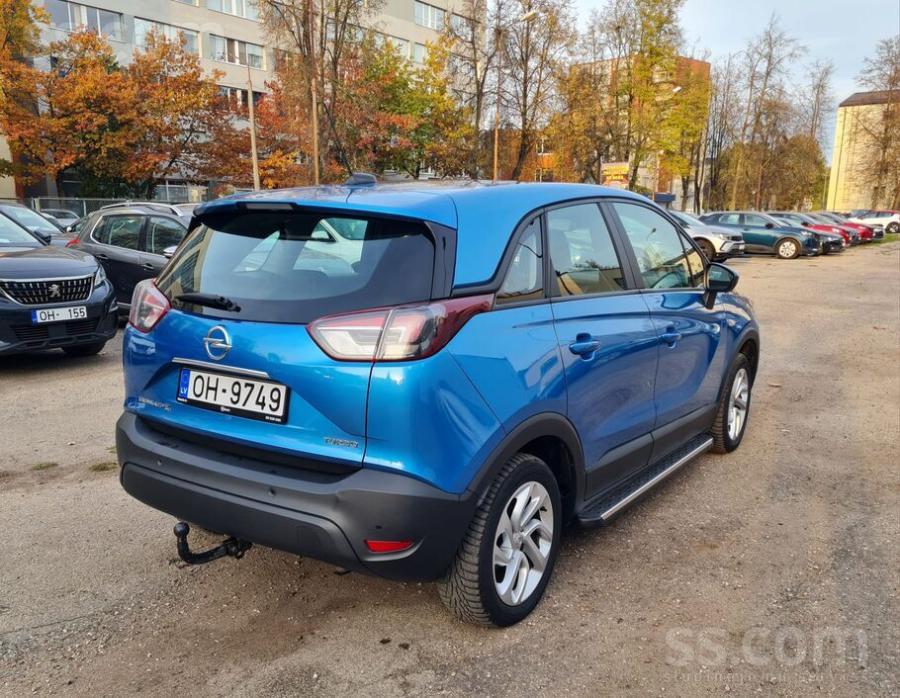 Blue Opel Crossland X 2018 in Jelgava, with an engine capacity of 1.20 L and mileage of 0 thousand km for 8990 €, photo 8 on AUTOMOTO.COM.LV