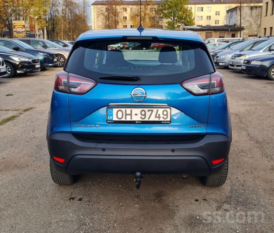 Blue Opel Crossland X 2018 in Jelgava, with an engine capacity of 1.20 L and mileage of 0 thousand km for 8990 €, photo 10 on AUTOMOTO.COM.LV