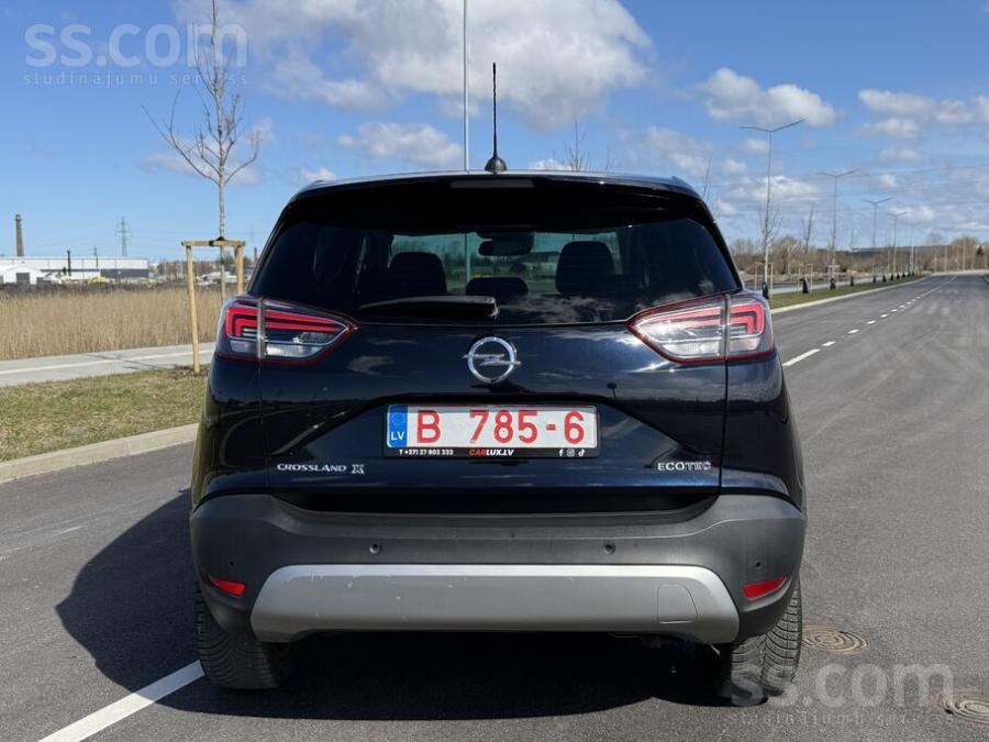 Blue Opel Crossland X 2018 in Liepaja, with an engine capacity of 1.20 L and mileage of 153 thousand km for 6200 €, photo 8 on AUTOMOTO.COM.LV