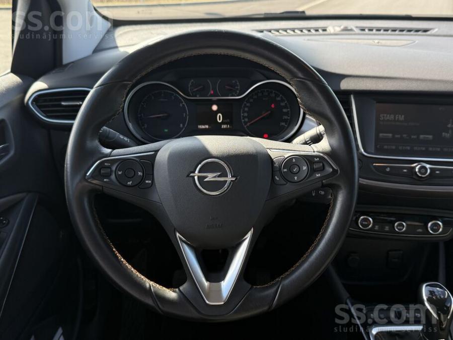 Blue Opel Crossland X 2018 in Liepaja, with an engine capacity of 1.20 L and mileage of 153 thousand km for 6200 €, photo 18 on AUTOMOTO.COM.LV