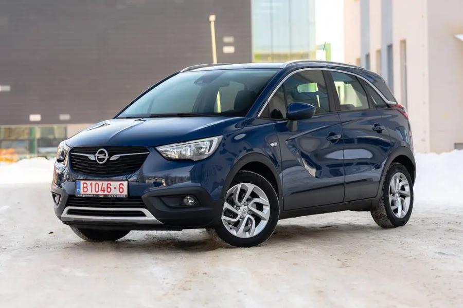 Zils Opel Crossland X 2018 Jelgava, ar dzinēja tilpumu 1.20 L un nobraukumu 125 tūkst. km par 7500 €, foto 1 vietnē AUTOMOTO.COM.LV
