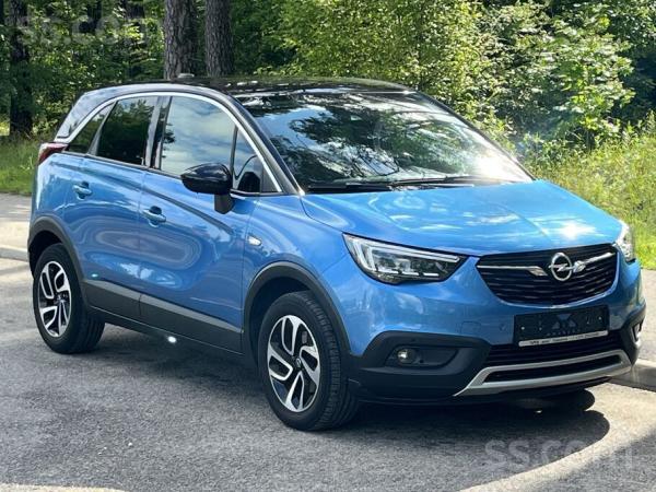 Blue Opel Crossland X 2018 in Valmiera, with an engine capacity of 1.20 L and mileage of 0 thousand km for 8900 €, photo 6 on AUTOMOTO.COM.LV
