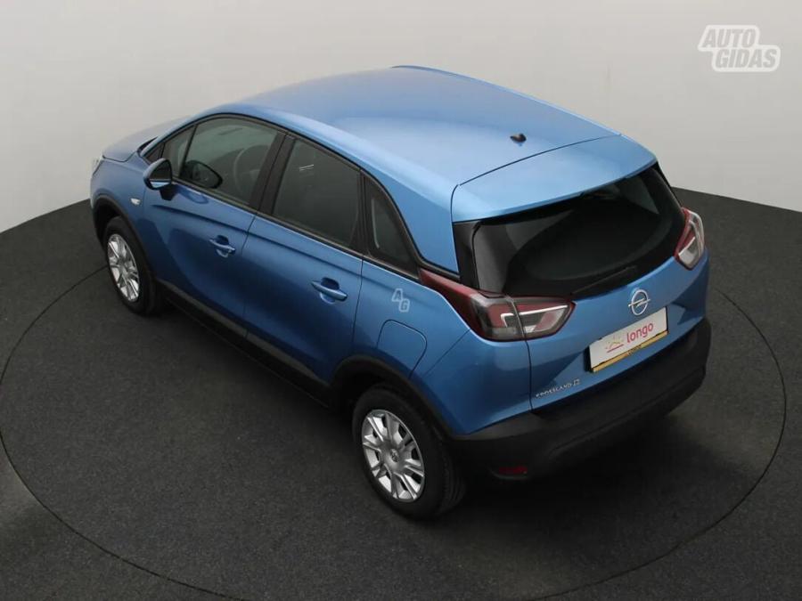 Blue Opel Crossland X 2020 in Vilnius, with an engine capacity of 1.20 L and mileage of 113 thousand km for 9499 €, photo 13 on AUTOMOTO.COM.LV