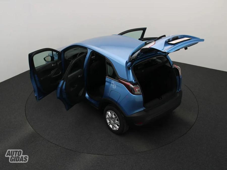 Blue Opel Crossland X 2020 in Vilnius, with an engine capacity of 1.20 L and mileage of 113 thousand km for 9499 €, photo 14 on AUTOMOTO.COM.LV