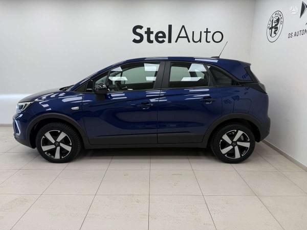 Blue Opel Crossland X 2021 in Vilnius, with an engine capacity of 1.20 L and mileage of 82 thousand km for 11990 €, photo 2 on AUTOMOTO.COM.LV