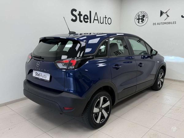 Blue Opel Crossland X 2021 in Vilnius, with an engine capacity of 1.20 L and mileage of 82 thousand km for 11990 €, photo 5 on AUTOMOTO.COM.LV