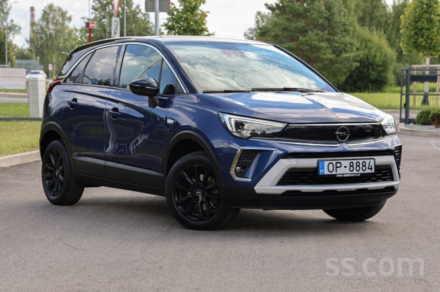 Blue Opel Crossland X 2021 in Jelgava, with an engine capacity of 1.20 L and mileage of 0 thousand km for 13350 €, photo 4 on AUTOMOTO.COM.LV