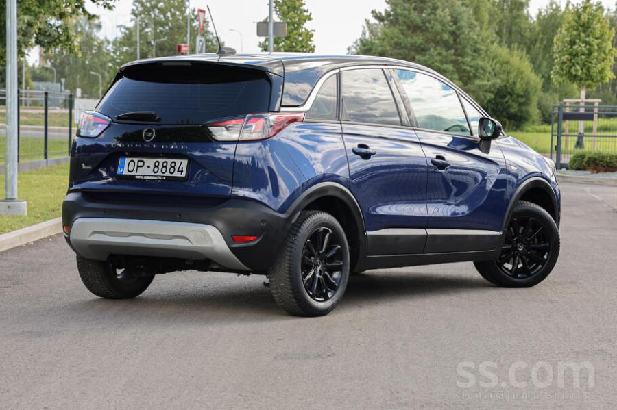 Blue Opel Crossland X 2021 in Jelgava, with an engine capacity of 1.20 L and mileage of 0 thousand km for 13350 €, photo 5 on AUTOMOTO.COM.LV