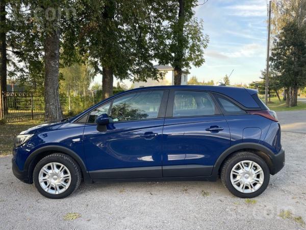 Blue Opel Crossland X 2019 in Riga, with an engine capacity of 1.20 L and mileage of 213 thousand km for 7990 €, photo 2 on AUTOMOTO.COM.LV