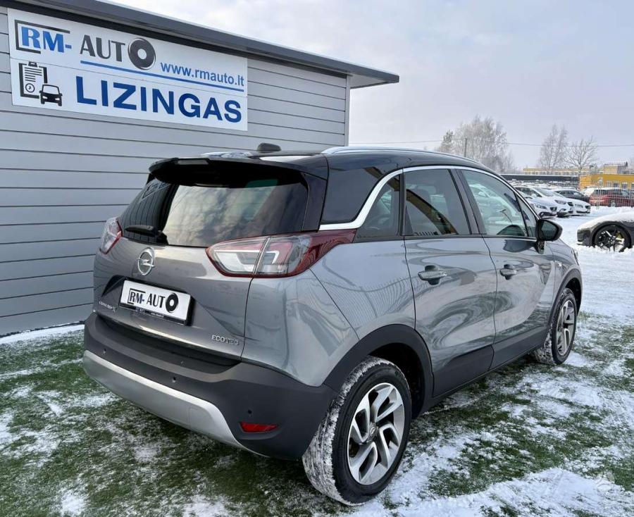 Grey Opel Crossland X 2018 in Panevezys, with an engine capacity of 1.20 L and mileage of 146 thousand km for 8300 €, photo 6 on AUTOMOTO.COM.LV