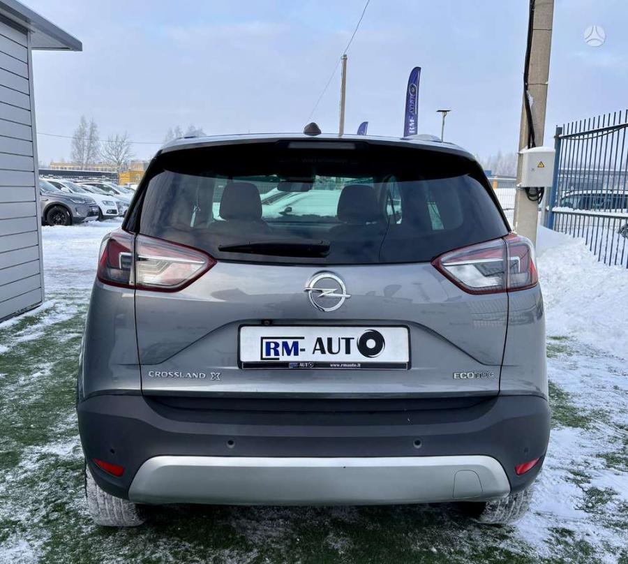 Grey Opel Crossland X 2018 in Panevezys, with an engine capacity of 1.20 L and mileage of 146 thousand km for 8300 €, photo 8 on AUTOMOTO.COM.LV