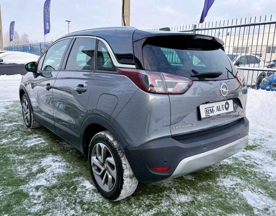Grey Opel Crossland X 2018 in Panevezys, with an engine capacity of 1.20 L and mileage of 146 thousand km for 8300 €, photo 9 on AUTOMOTO.COM.LV