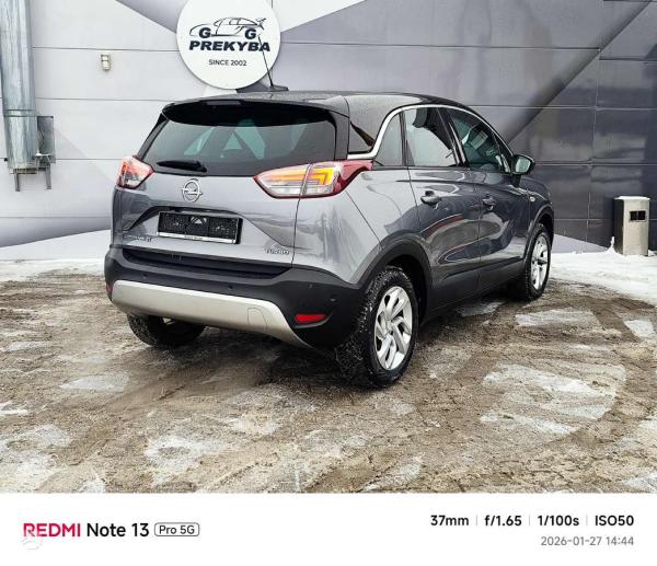 Grey Opel Crossland X 2018 in Kaunas, with an engine capacity of 1.20 L and mileage of 95 thousand km for 9950 €, photo 9 on AUTOMOTO.COM.LV
