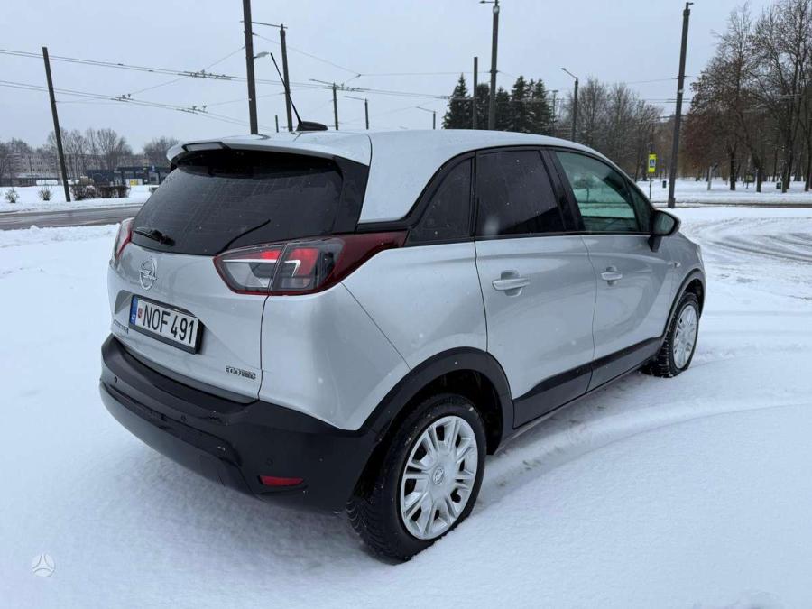 Grey Opel Crossland X 2018 in Kaunas, with an engine capacity of 1.20 L and mileage of 185 thousand km for 5500 €, photo 9 on AUTOMOTO.COM.LV
