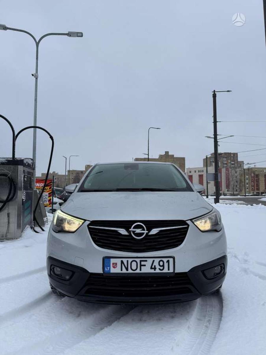 Grey Opel Crossland X 2018 in Kaunas, with an engine capacity of 1.20 L and mileage of 185 thousand km for 5500 €, photo 12 on AUTOMOTO.COM.LV