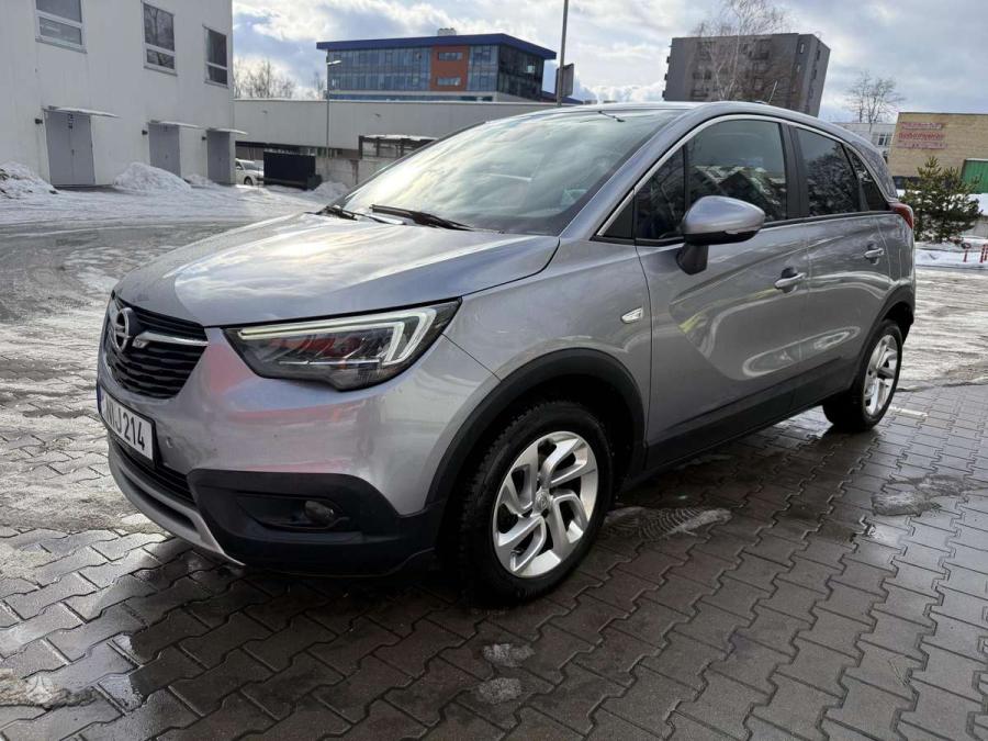 Pelēks Opel Crossland X 2020 Viļņa, ar dzinēja tilpumu 1.50 L un nobraukumu 186 tūkst. km par 9300 €, foto 2 vietnē AUTOMOTO.COM.LV