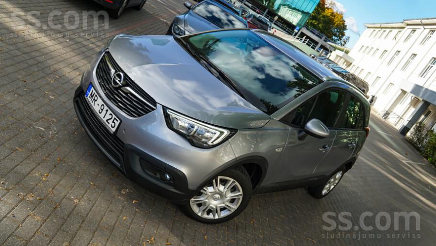 Серый Опель Crossland X 2020 в Рига, объемом двигателя 1.20 л и пробегом 34 тыс. км за 10950 €, фото 3 на AUTOMOTO.COM.LV