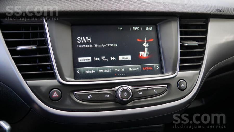 Серый Опель Crossland X 2020 в Рига, объемом двигателя 1.20 л и пробегом 34 тыс. км за 10950 €, фото 18 на AUTOMOTO.COM.LV