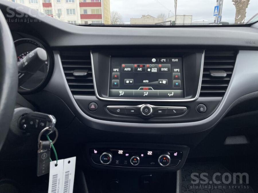 Pelēks Opel Crossland X 2022 Talsi, ar dzinēja tilpumu 1.20 L un nobraukumu 81 tūkst. km par 12500 €, foto 17 vietnē AUTOMOTO.COM.LV