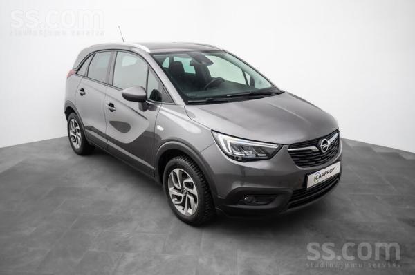 Grey Opel Crossland X 2019 in Tallinn, with an engine capacity of 1.20 L and mileage of 100 thousand km for 10999 €, photo 3 on AUTOMOTO.COM.LV