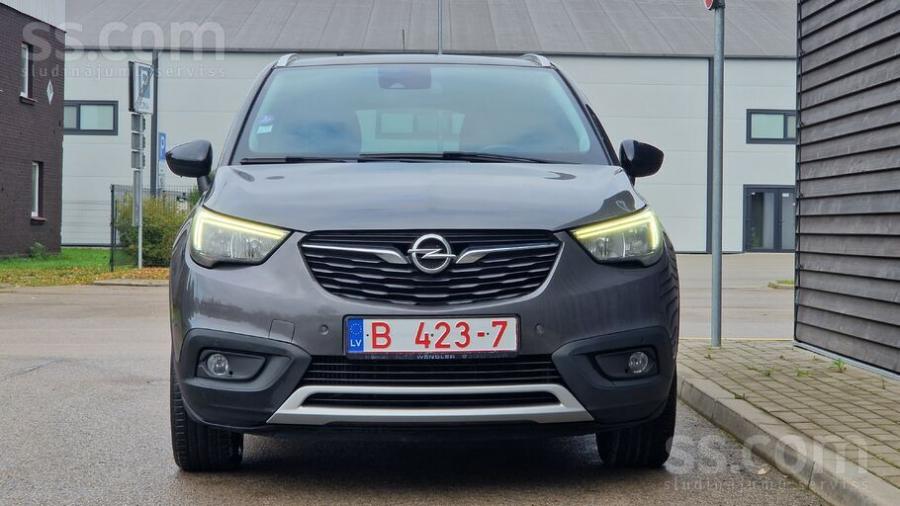 Grey Opel Crossland X 2019 in Jelgava, with an engine capacity of 1.20 L and mileage of 110 thousand km for 7750 €, photo 12 on AUTOMOTO.COM.LV
