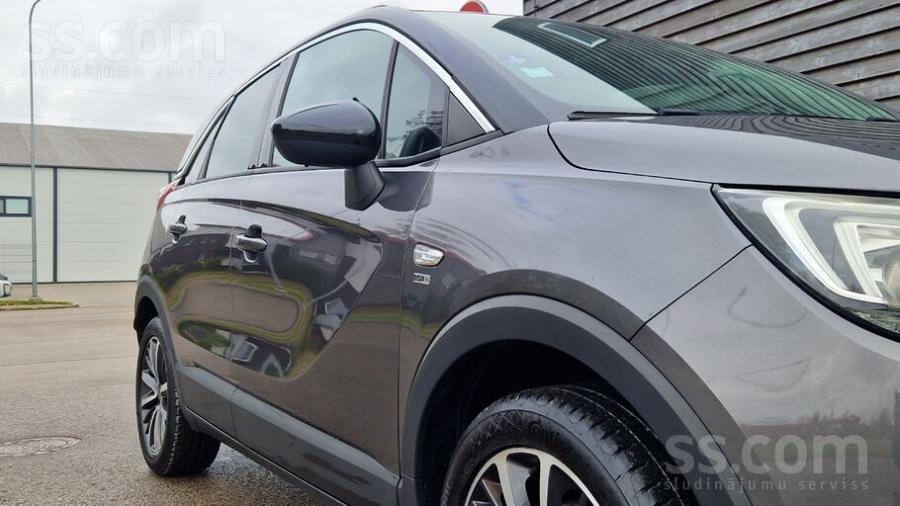 Grey Opel Crossland X 2019 in Jelgava, with an engine capacity of 1.20 L and mileage of 110 thousand km for 7750 €, photo 25 on AUTOMOTO.COM.LV