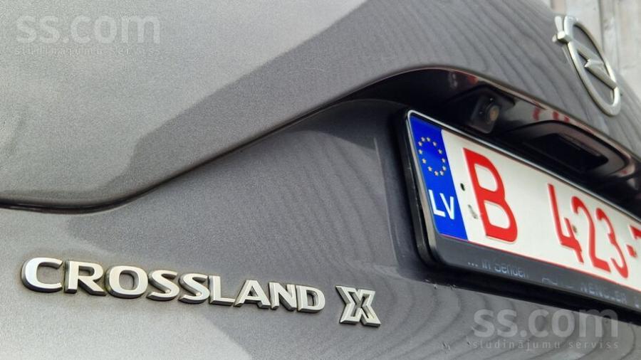 Grey Opel Crossland X 2019 in Jelgava, with an engine capacity of 1.20 L and mileage of 110 thousand km for 7750 €, photo 48 on AUTOMOTO.COM.LV
