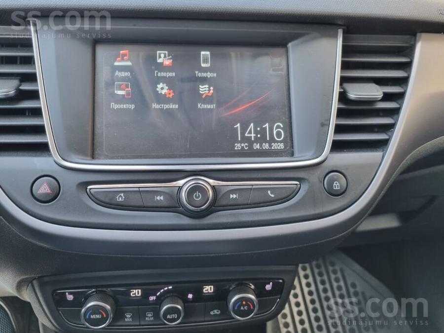Серый Опель Crossland X 2022 в Рига, объемом двигателя 1.20 л и пробегом 29 тыс. км за 12700 €, фото 13 на AUTOMOTO.COM.LV