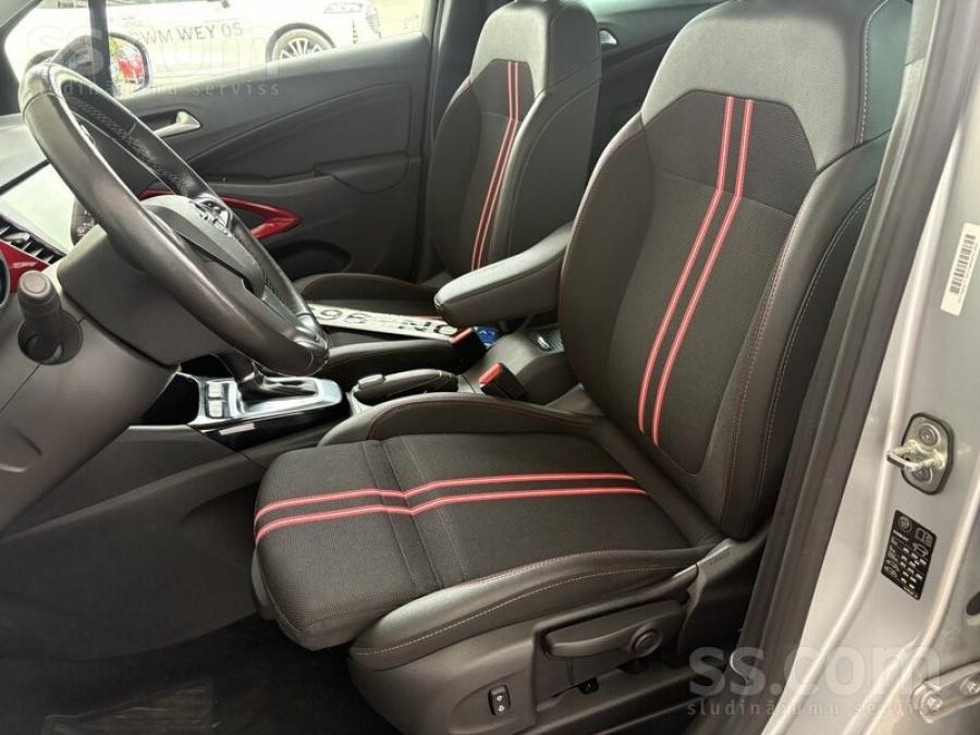 Grey Opel Crossland X 2023 in Riga, with an engine capacity of 1.20 L and mileage of 91 thousand km for 14500 €, photo 10 on AUTOMOTO.COM.LV