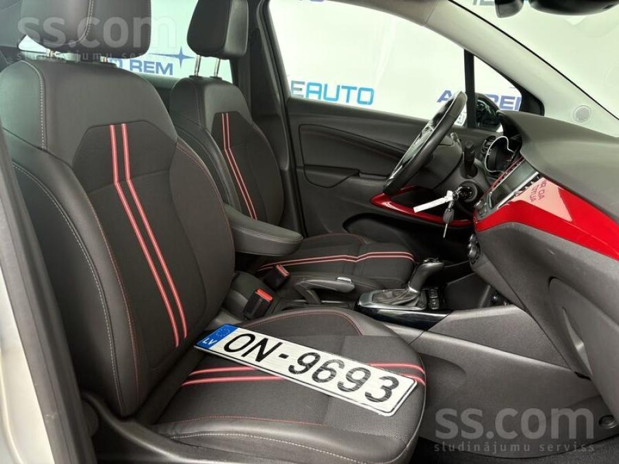 Grey Opel Crossland X 2023 in Riga, with an engine capacity of 1.20 L and mileage of 91 thousand km for 14500 €, photo 15 on AUTOMOTO.COM.LV