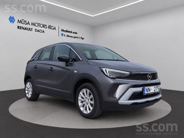 Opel Crossland X 2023 in Riga on AUTOMOTO.COM.LV Grey Opel Crossland X 2023 in Riga, with an engine capacity of 1.20 L and mileage of 63 thousand km for 12995 €, photo 1 on AUTOMOTO.COM.LV