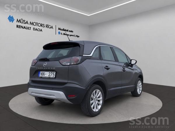 Opel Crossland X 2023 in Riga on AUTOMOTO.COM.LV Grey Opel Crossland X 2023 in Riga, with an engine capacity of 1.20 L and mileage of 63 thousand km for 12995 €, photo 5 on AUTOMOTO.COM.LV
