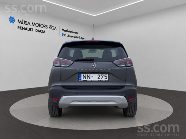 Opel Crossland X 2023 in Riga on AUTOMOTO.COM.LV Grey Opel Crossland X 2023 in Riga, with an engine capacity of 1.20 L and mileage of 63 thousand km for 12995 €, photo 6 on AUTOMOTO.COM.LV