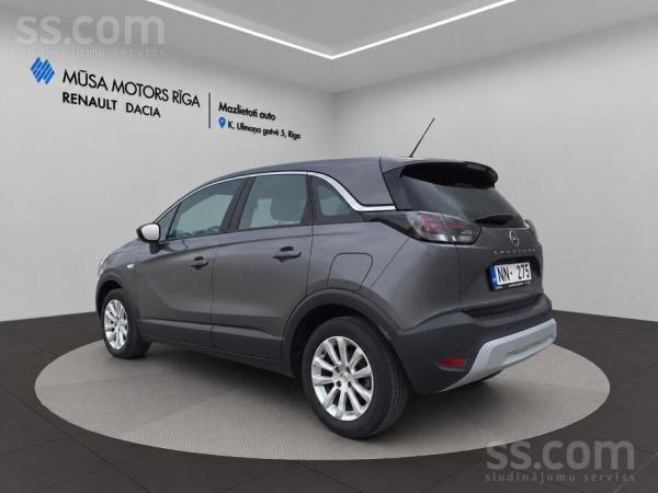 Opel Crossland X 2023 in Riga on AUTOMOTO.COM.LV Grey Opel Crossland X 2023 in Riga, with an engine capacity of 1.20 L and mileage of 63 thousand km for 12995 €, photo 7 on AUTOMOTO.COM.LV