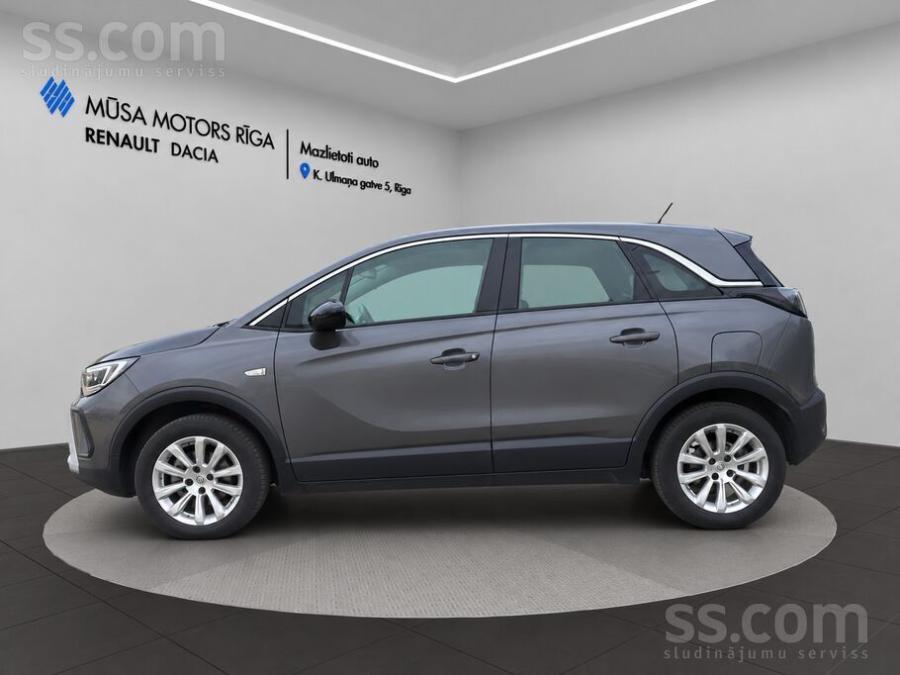 Grey Opel Crossland X 2023 in Riga, with an engine capacity of 1.20 L and mileage of 63 thousand km for 12995 €, photo 9 on AUTOMOTO.COM.LV