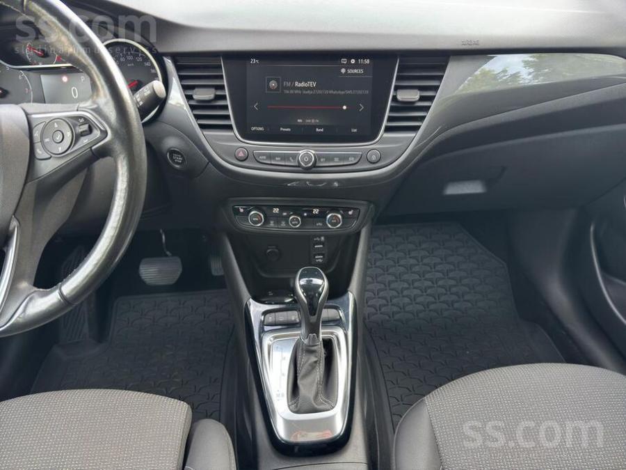 Grey Opel Crossland X 2023 in Riga, with an engine capacity of 1.20 L and mileage of 63 thousand km for 12995 €, photo 16 on AUTOMOTO.COM.LV