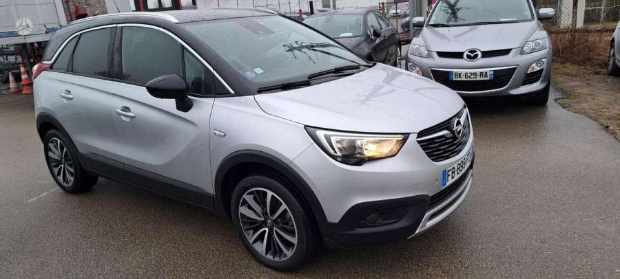Pelēks Opel Crossland X 2018 Tauragė, ar dzinēja tilpumu 1.20 L un nobraukumu 82 tūkst. km par 7700 €, foto 2 vietnē AUTOMOTO.COM.LV