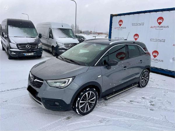Серый Опель Crossland X 2018 в Таураге, объемом двигателя 1.20 л и пробегом 112 тыс. км за 7999 €, фото 1 на AUTOMOTO.COM.LV