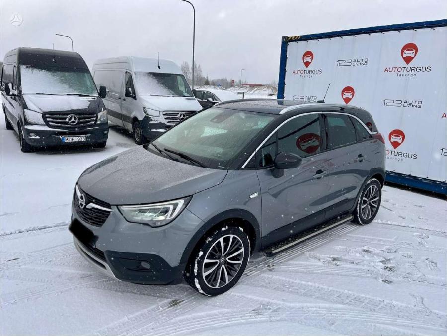 Серый Опель Crossland X 2018 в Таураге, объемом двигателя 1.20 л и пробегом 112 тыс. км за 7999 €, фото 1 на AUTOMOTO.COM.LV