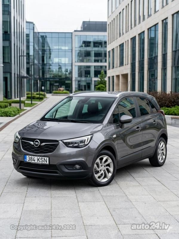 Grey Opel Crossland X 2020 in Tallinn, with an engine capacity of 1.20 L and mileage of 68 thousand km for 11000 €, photo 3 on AUTOMOTO.COM.LV