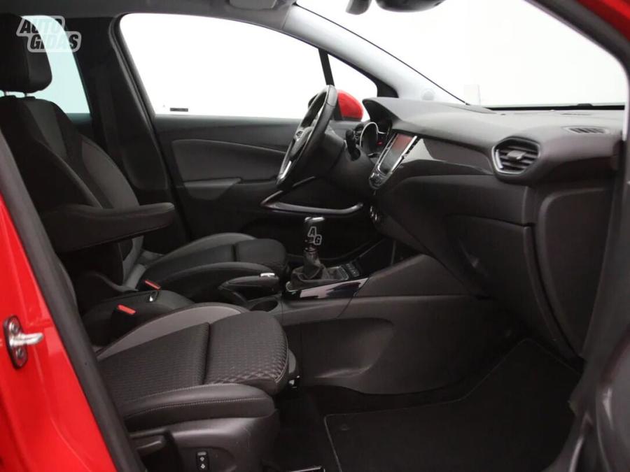 Red Opel Crossland X 2018 in Vilnius, with an engine capacity of 1.20 L and mileage of 105 thousand km for 9099 €, photo 15 on AUTOMOTO.COM.LV