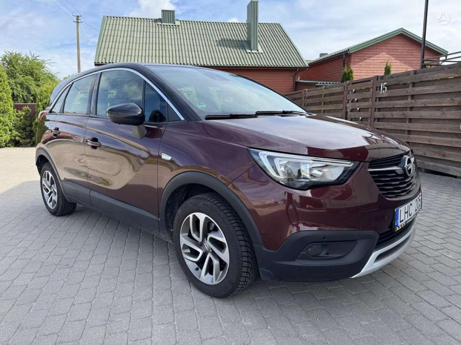 Sarkans Opel Crossland X 2018 Kretinga, ar dzinēja tilpumu 1.20 L un nobraukumu 82 tūkst. km par 7795 €, foto 1 vietnē AUTOMOTO.COM.LV