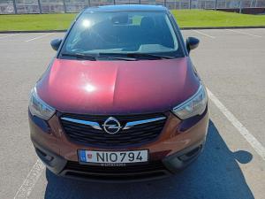 Sarkans Opel Crossland X 2018 Kazlų Rūda, ar dzinēja tilpumu 1.20 L un nobraukumu 98 tūkst. km par 9300 €, foto  vietnē AUTOMOTO.COM.LV