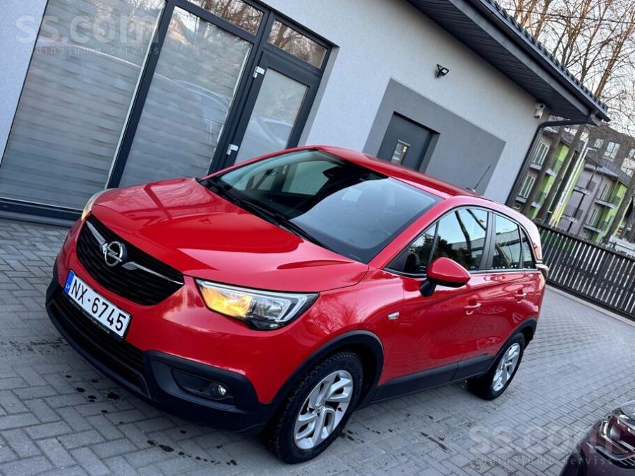 Red Opel Crossland X 2018 in Riga, with an engine capacity of 1.20 L and mileage of 125 thousand km for 8300 €, photo 8 on AUTOMOTO.COM.LV