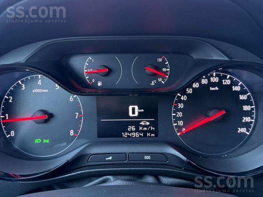 Red Opel Crossland X 2018 in Riga, with an engine capacity of 1.20 L and mileage of 125 thousand km for 8300 €, photo 25 on AUTOMOTO.COM.LV