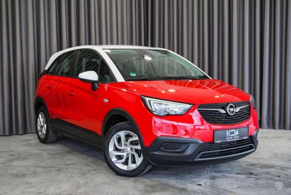 Red Opel Crossland X 2019 in Marijampole, with an engine capacity of 1.20 L and mileage of 105 thousand km for 7950 €, photo 1 on AUTOMOTO.COM.LV
