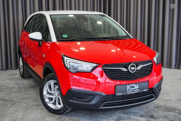 Red Opel Crossland X 2019 in Marijampole, with an engine capacity of 1.20 L and mileage of 105 thousand km for 7950 €, photo 2 on AUTOMOTO.COM.LV